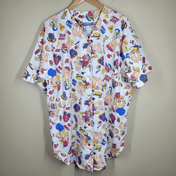 Tiny Toon Adventures | Shirts | Vintage 993 Tiny Toons Button Up ...